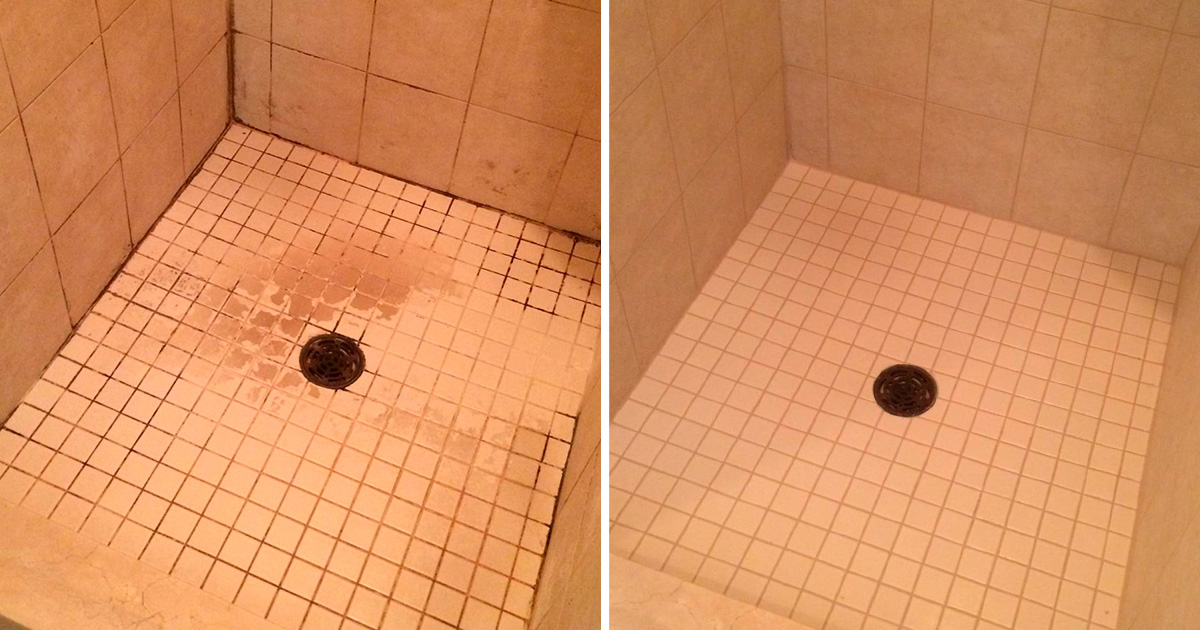 Our Tile and Grout Cleaners Restored the Condition of This Deteriorated ...